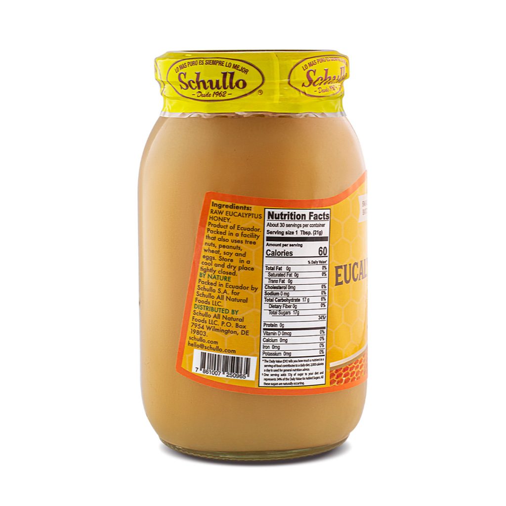 Schullo Eucalyptus Honey / 21.8 oz | Schullo All Natural