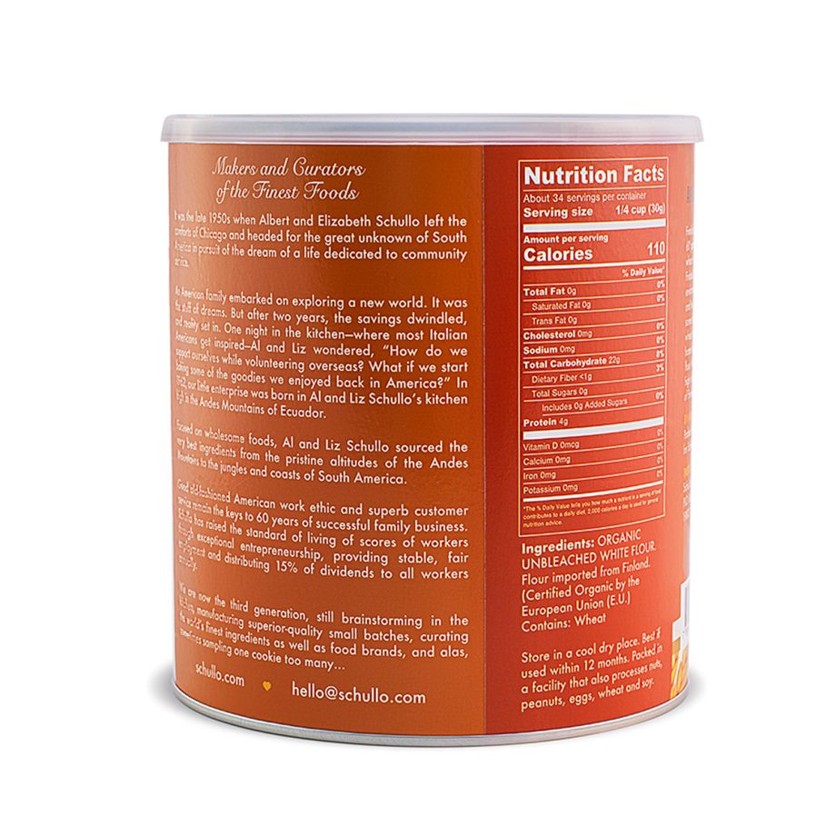 Schullo Organic Unbleached White Flour / 35 oz | Schullo