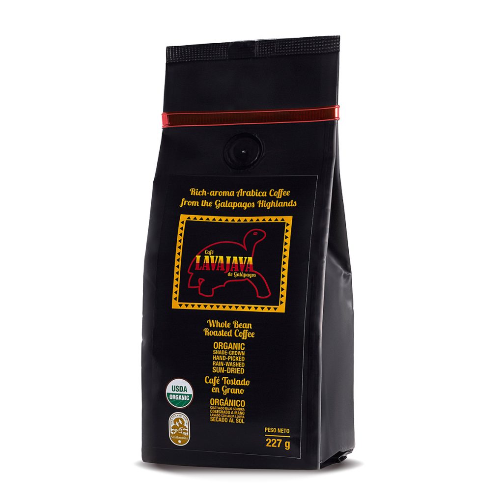 Organic Galapagos Islands Lava Java Coffee Beans / 8 oz